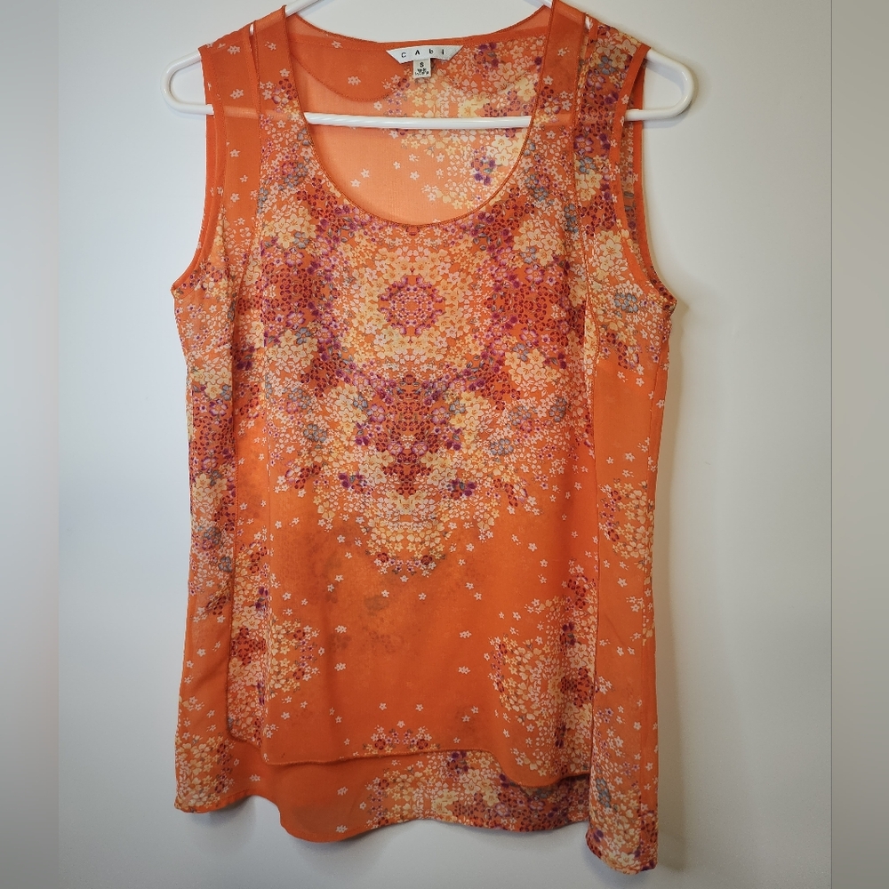 Cabi Sheer Tank Top - Gem